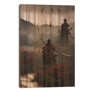 Samurai Print On Wood by Durro Art - Multi-Color - Bed Bath & Beyond ...
