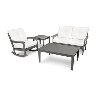 POLYWOOD Vineyard 4-Piece Deep Seating Rocker Set - Bed Bath & Beyond ...