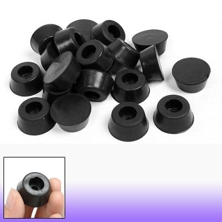 26mm Dia Conical Rubber Table Furniture Feet Foot Cover Pads Black 20 ...