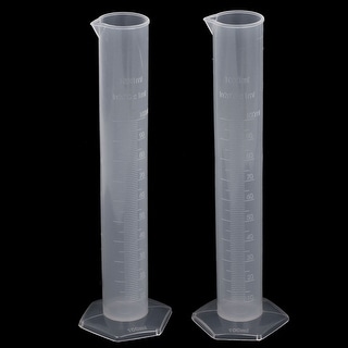 Lab Test 100ml Transparent Plastic Graduated Cylinder Measuring Cup ...