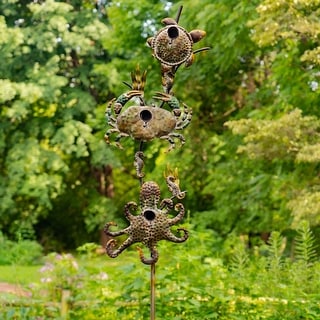 Coastal Style Birdhouse Stake - Sea Turtle & Crab - Bed Bath & Beyond ...