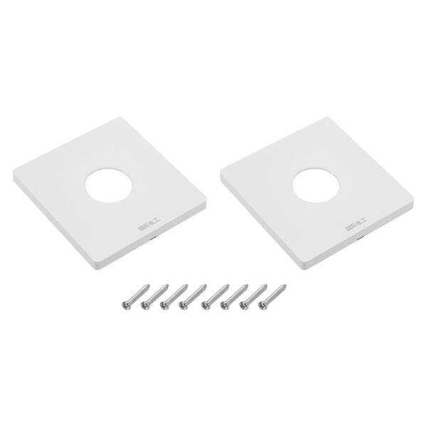 Grommet Wall Plate PC Wall Panel with 0.9 Inch Cable Through White 2 ...