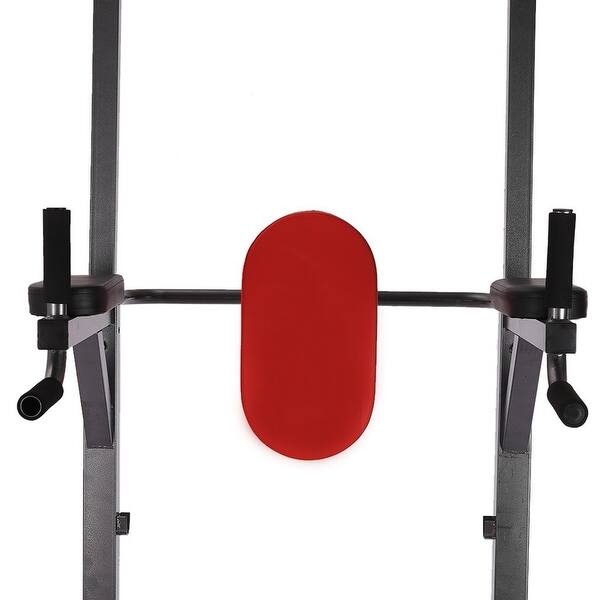 Power Tower Dip Stand Station Height Backrest Adjustable Pull Up Bar ...