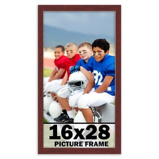 16x28 Frame Brown Picture Frame - Complete Modern Photo Frame Includes ...