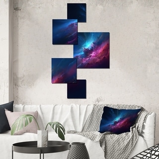 Designart "Abstract Night Sky In The Upper Atmosphere II" Abstract ...