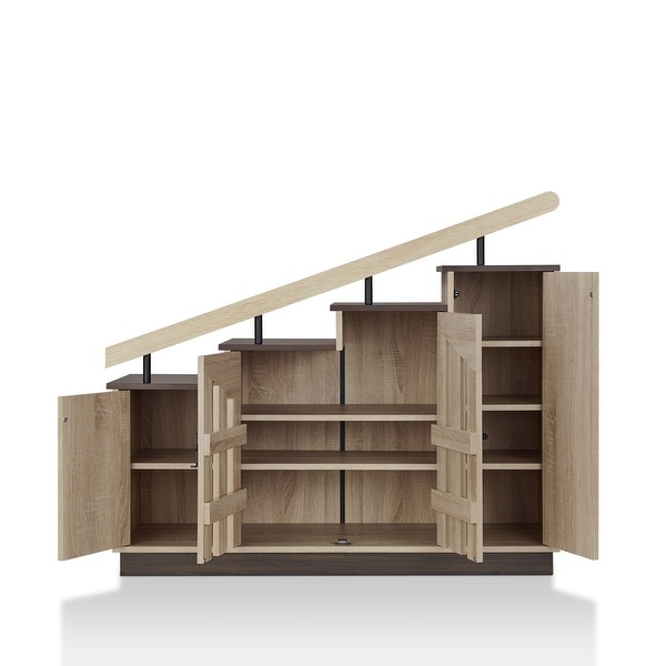 Furniture of america garner rustic shoe storage cabinet store