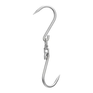 Swivel Meat Hooks, Stainless Steel Processing Butcher Hooks - Silver ...
