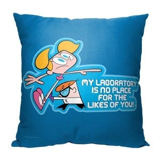 Cartoon Network Dexter's Lab Not Welcome 18 Inch Throw Pillow - Bed ...