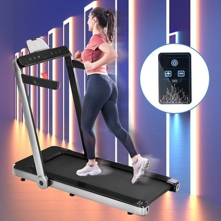 Folding Treadmill, Installation-Free Under Desk Electric Treadmill 2 ...