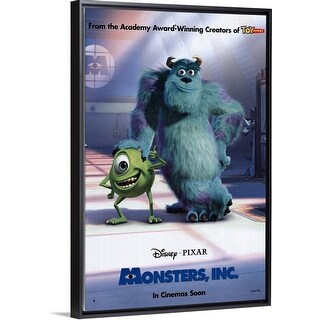 "Monsters, Inc. (2001)" Black Float Frame Canvas Art - Bed Bath ...
