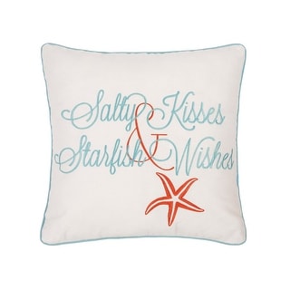 Salty Kisses Pillow - Bed Bath & Beyond - 33893483