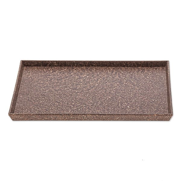 Novica Handmade Brown Environment Recycled Rice Husk Bio-Composite Tray ...