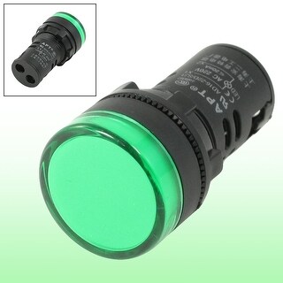 AC 220V Green LED Power Indicator Pilot Single Light Lamp 22mm - Bed ...