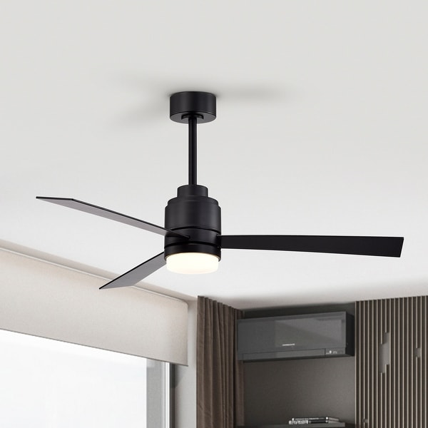 Gracewood Hollow Kahane 31-inch Antique Bronze 3-blade Lighted Ceiling ...
