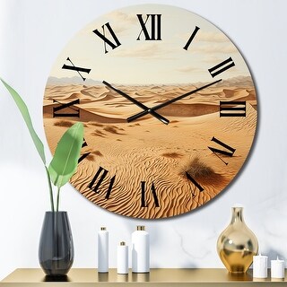 Designart "Desert Sand Serenity Pointillism I" Landscapes Oversized ...