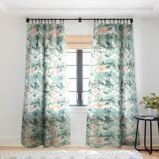 1-piece Sheer Marble Mist Made-to-Order Curtain Panel - 84 Inches x 50 ...