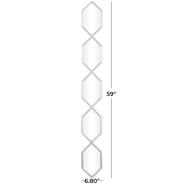 Metal Slim Stacked Chain 5 Layer Wall Mirror with Various Pattern and ...