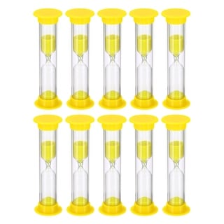 3 Minute Sand Timer, 10Pcs Small Sandy Clock, Count Down Sand Glass ...