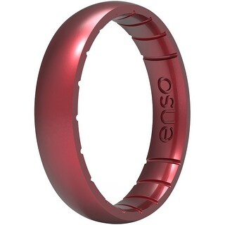 Enso Rings Thin Birthstone Series Silicone Ring - Ruby - Bed Bath ...