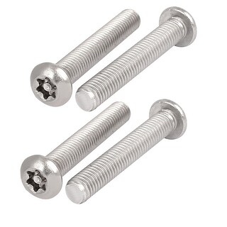 M8x50mm 304 Stainless Steel Button Head Torx Security Machine Screws ...