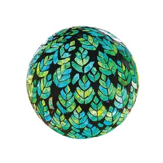 Carson Home Accents Peacock Gazing Ball - 10" Round Mosaic Sphere, Orb ...