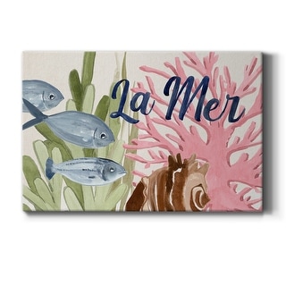 Pastel Mer III Premium Gallery Wrapped Canvas - Ready to Hang - Bed ...