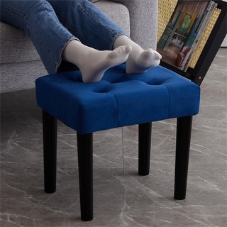Rectangle Ottoman Chair with Wood Legs - Bed Bath & Beyond - 39688499
