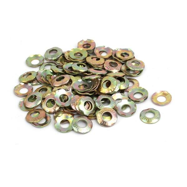 M5 Inner Dia Carbon Steel Claw Locking Washer Bronze Tone 100pcs - Bed ...