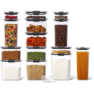 14-Piece Airtight Food Storage Container Set with Scoops, BPA-Free ...