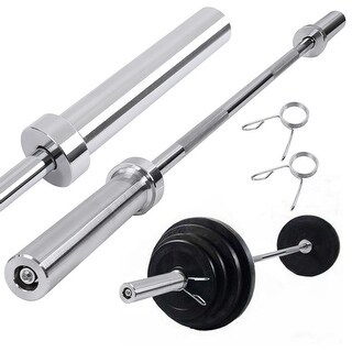 Olympic Barbell 5-Foot Barbell 176LB Capacity, 2 Inch Weightlifting ...