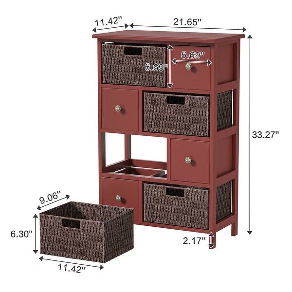 Simple Living Red Storage Cabinet - Bed Bath & Beyond - 34645383