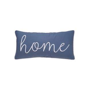 12" x 24" Home Cursive Cotton Embroidered Decorative Accent Throw ...