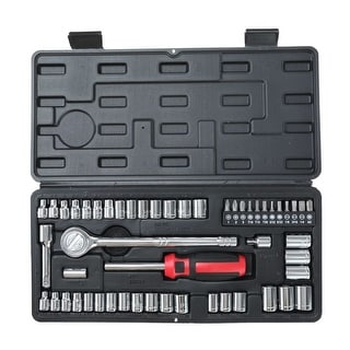 54 Piece 1/4 and 3/8 inch Drive Socket Set - Bed Bath & Beyond - 37503387