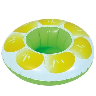 9" Inflatable Lemon Slice Swimming Pool Beverage Drink Holder - Bed ...