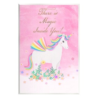 Stupell Magic Inside You Unicorn Wall Plaque Art Design by Diane ...