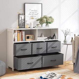 Freestanding Storage Organizer Unit Closet Storage Cabinet w/ Drawers ...