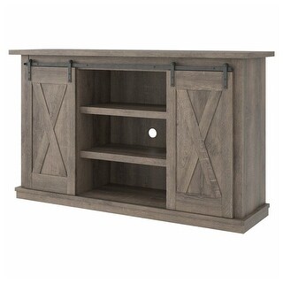 Modern 54" Wood TV Stand in Gray - 54 inches in width - Bed Bath ...