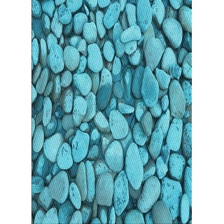 Ahgly Company Machine Washable Transitional Dark Cyan Green Area Rugs ...