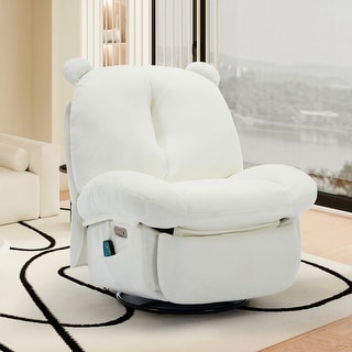 XINMICS Swivel Recliner Chair, Glider Rocking Power Recliner with ...