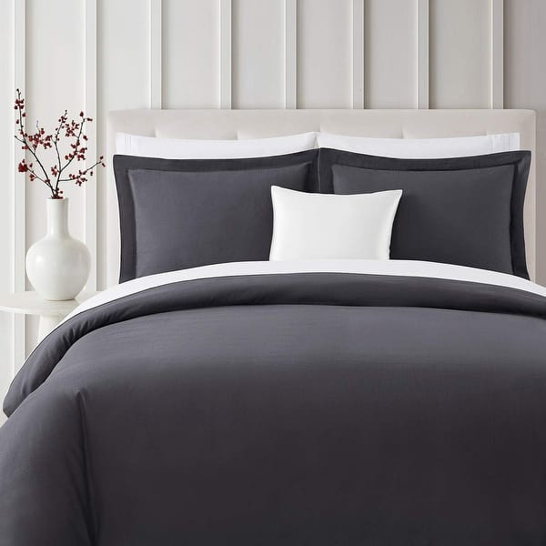 Bibb Home 3-Piece Flannel Duvet Cover Set (Insert Excluded) - Bed Bath ...