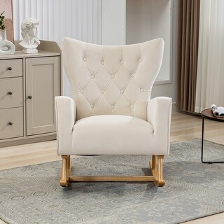 Tufted Rocking Chair Single Sofa Accent Rocker - Bed Bath & Beyond ...