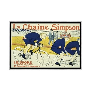 iCanvas "Simpson La Chain Bicycle Advertising Vintage Poster" by Henri ...