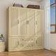 63"W 6-Door Bedroom Wardrobe Cabinet - Spacious Closet Cabinet Armoire ...
