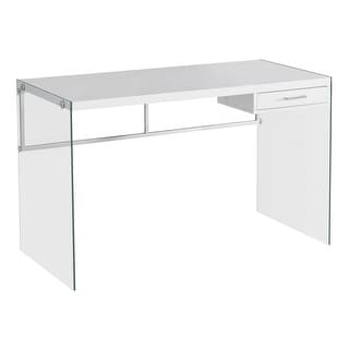HomeRoots 24" White Rectangular Computer Desk - Bed Bath & Beyond ...