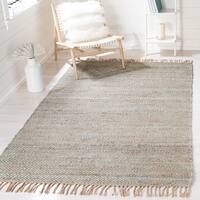 SAFAVIEH Flatweave Natural Fiber Tzipporah Casual Solid Jute Rug - On ...