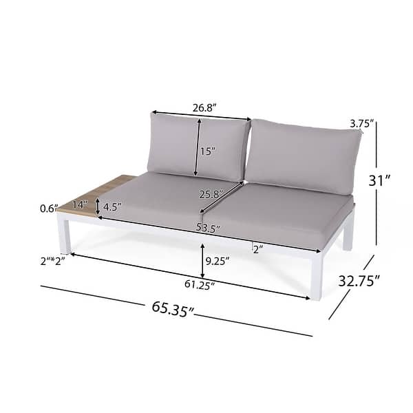 Eldon Outdoor Sectional Sofa Set by Christopher Knight Home - Bed Bath ...