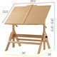 Adjustable Drafting Table with Tiltable Top and Pencil Ledge for ...