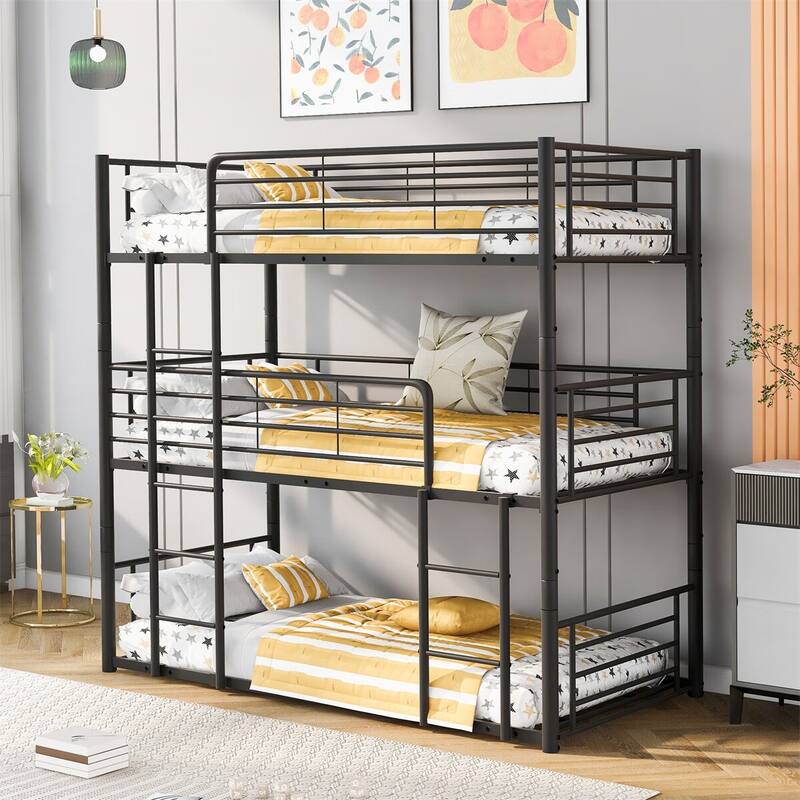 Merax Triple Bed, Divided into Three Separate beds - Overstock - 33950712