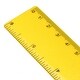 Plastic Ruler 15cm 6 inches Yellow Measuring Tool for Office - 157 x ...