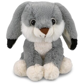 DolliBu Plush Grey Rabbit Stuffed Animal - Soft Huggable - 7 Inches - 7 ...